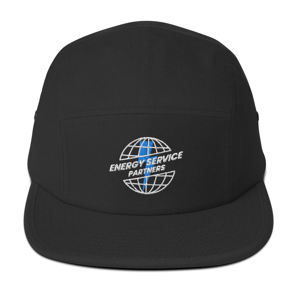 ESP Camper Cap 5-Panel Hat - Old School Globe in White – ESP Marketing Swag